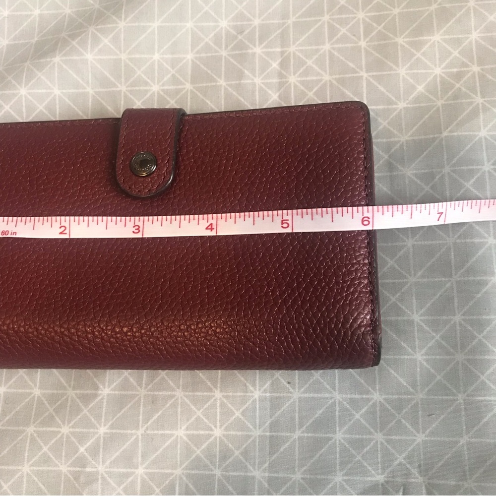 Coach Colorblock Pebbled Leather Small Wallet In Lila… - Gem